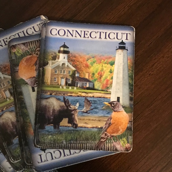 Connecticut | Games | Vintage Connecticut Playing Cards With Names Of ...